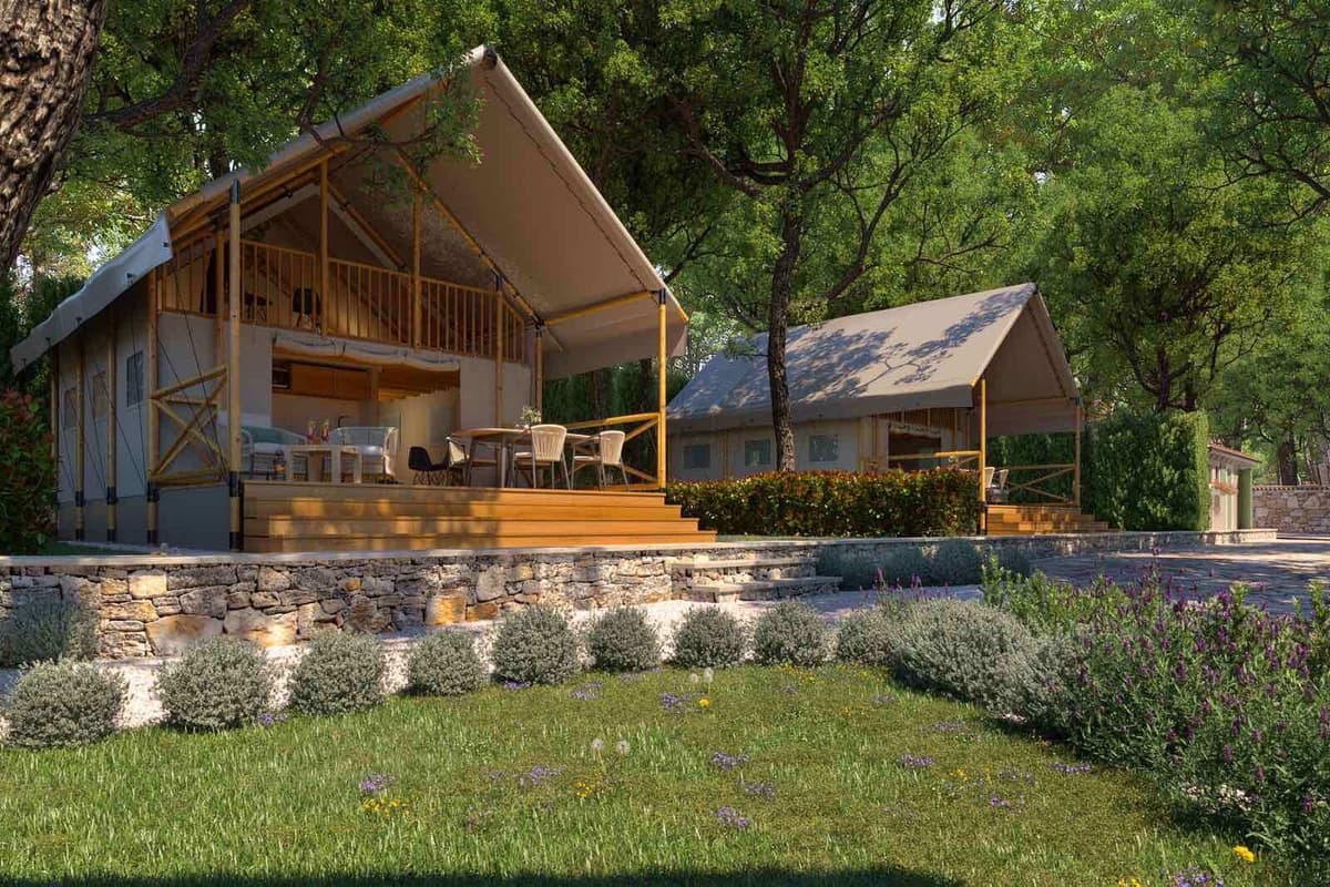 Mobilne kućice, glamping šatori i parcele - Kamp Banki, Istra